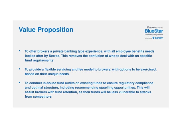 Sanlam presentation | PDF | Government Support and Welfare | Financial Assistance