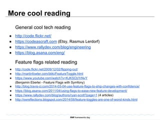 Feature Flags. Reducing risks during shipping changes/ | PDF
