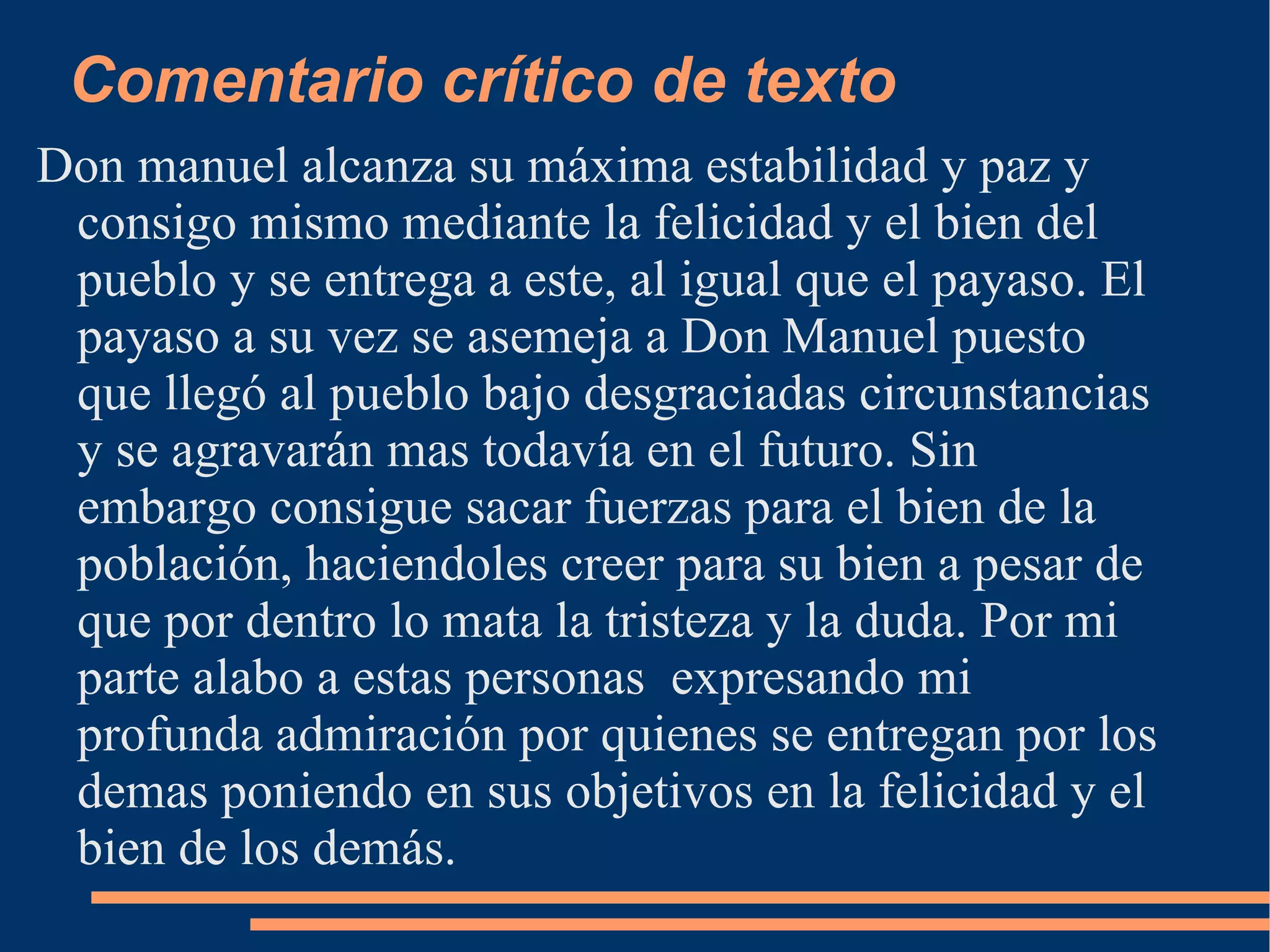 San manuel bueno martir | ODP