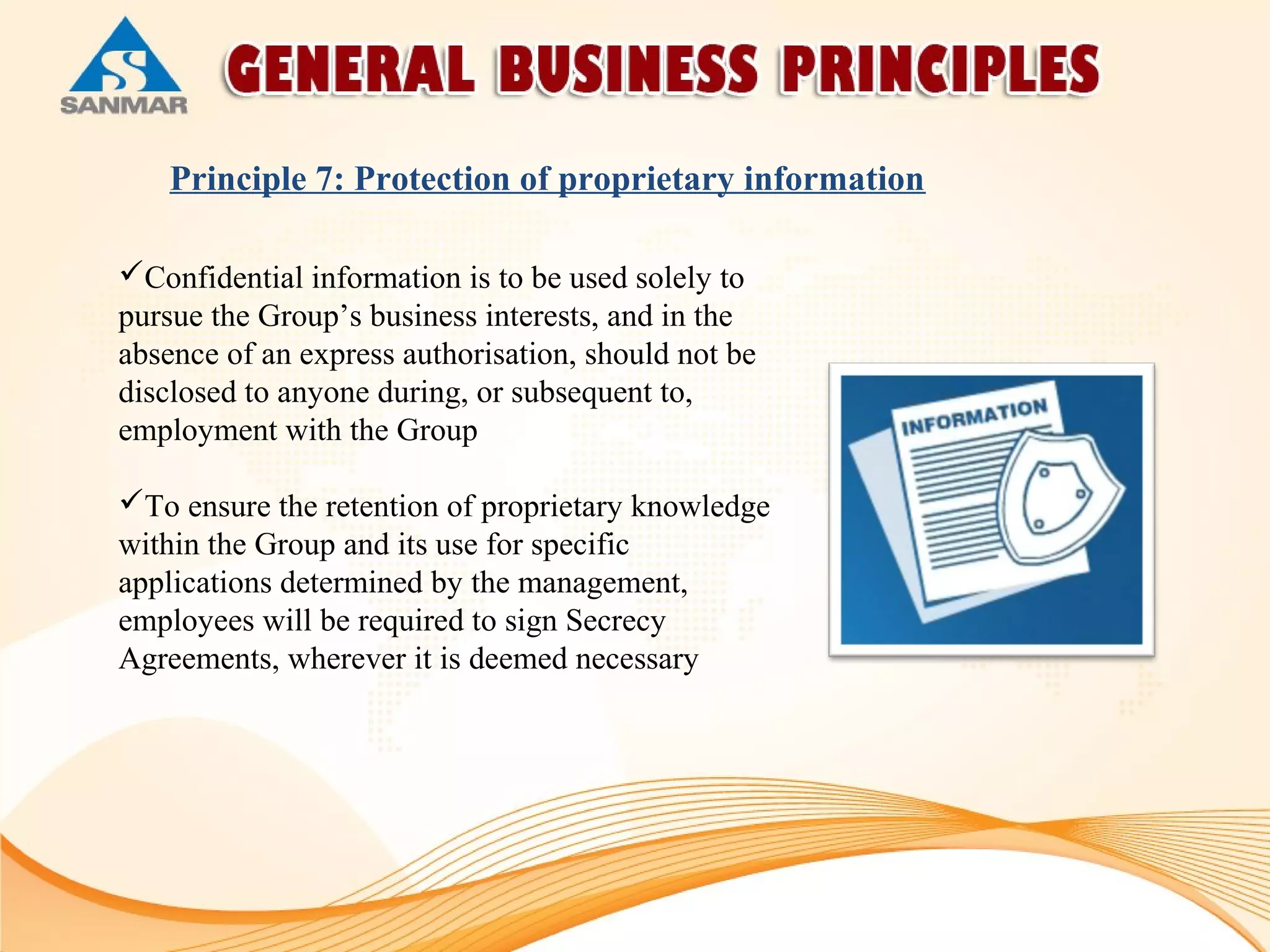 General Business Principles of The Sanmar Group | PPT