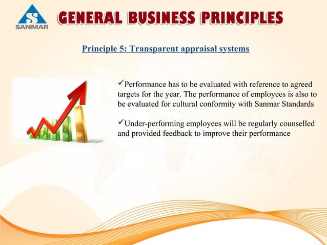 General Business Principles of The Sanmar Group | PPT