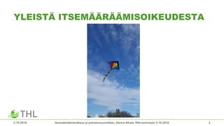 Sanna Ahola: Itsemääräämisoikeus ja palvelusuunnittelu | PDF