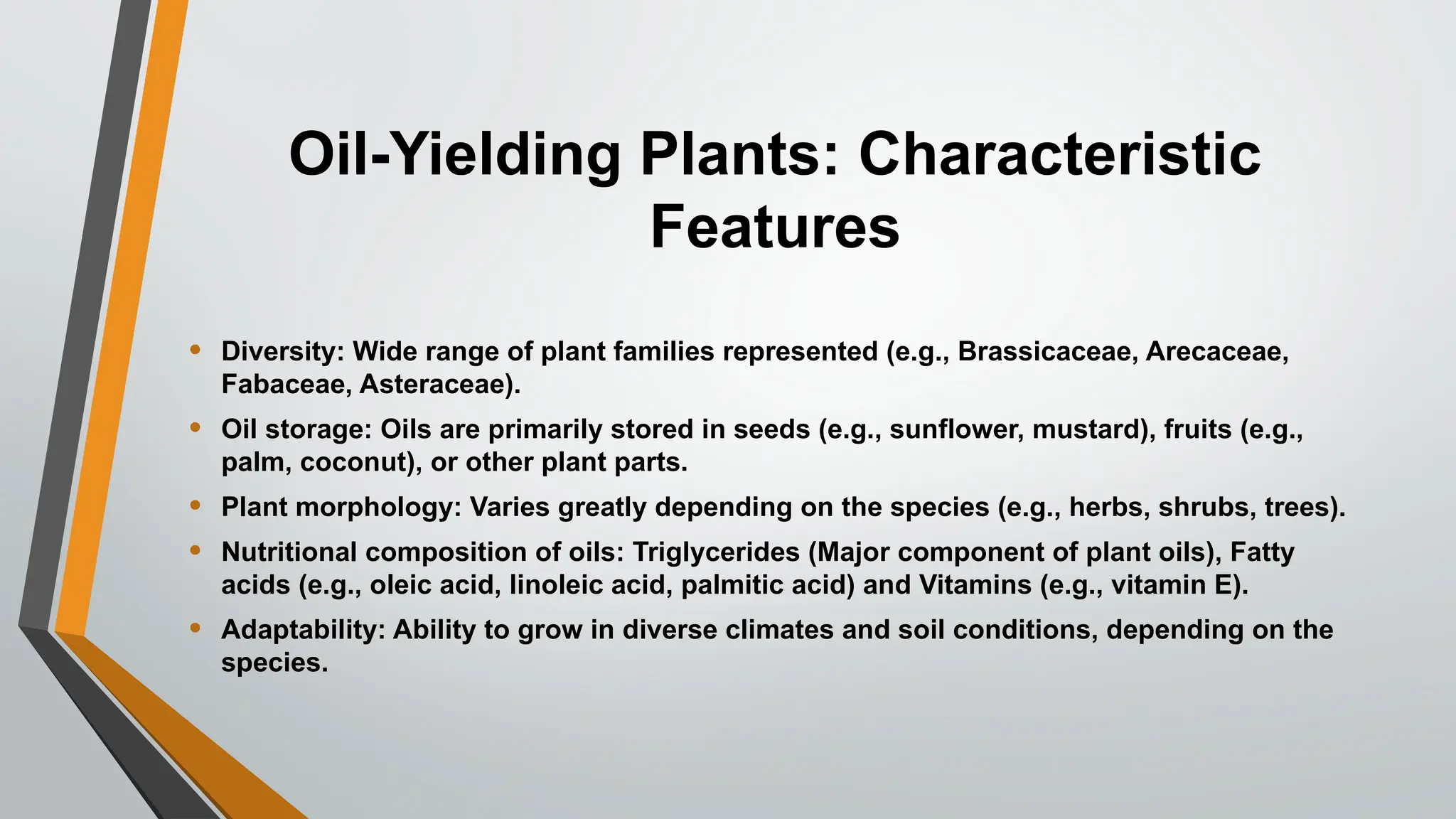 Oil Yielding Plants that includes Mustard and Coconut.pptx