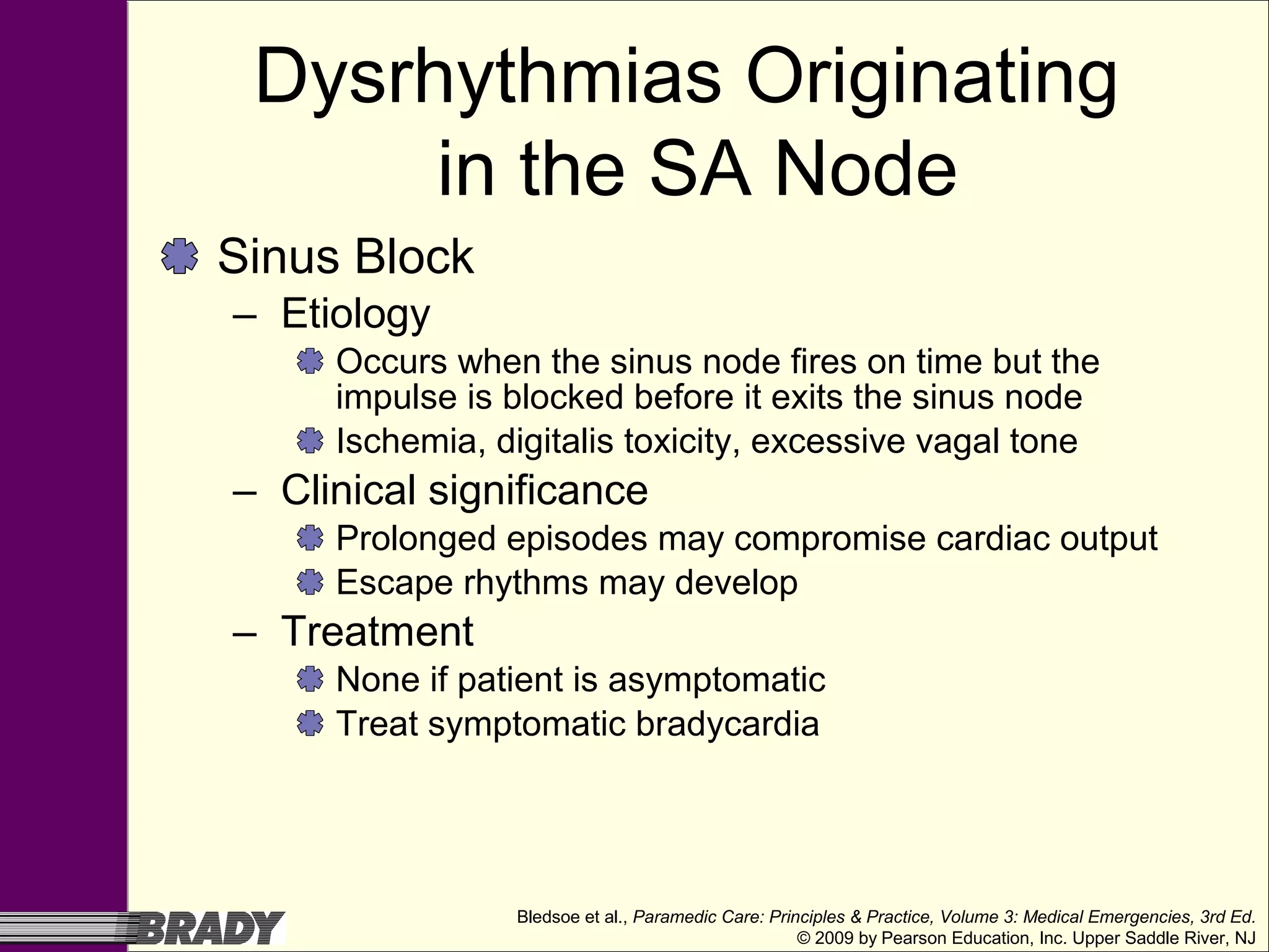 Sa node arrhythmias | PPT