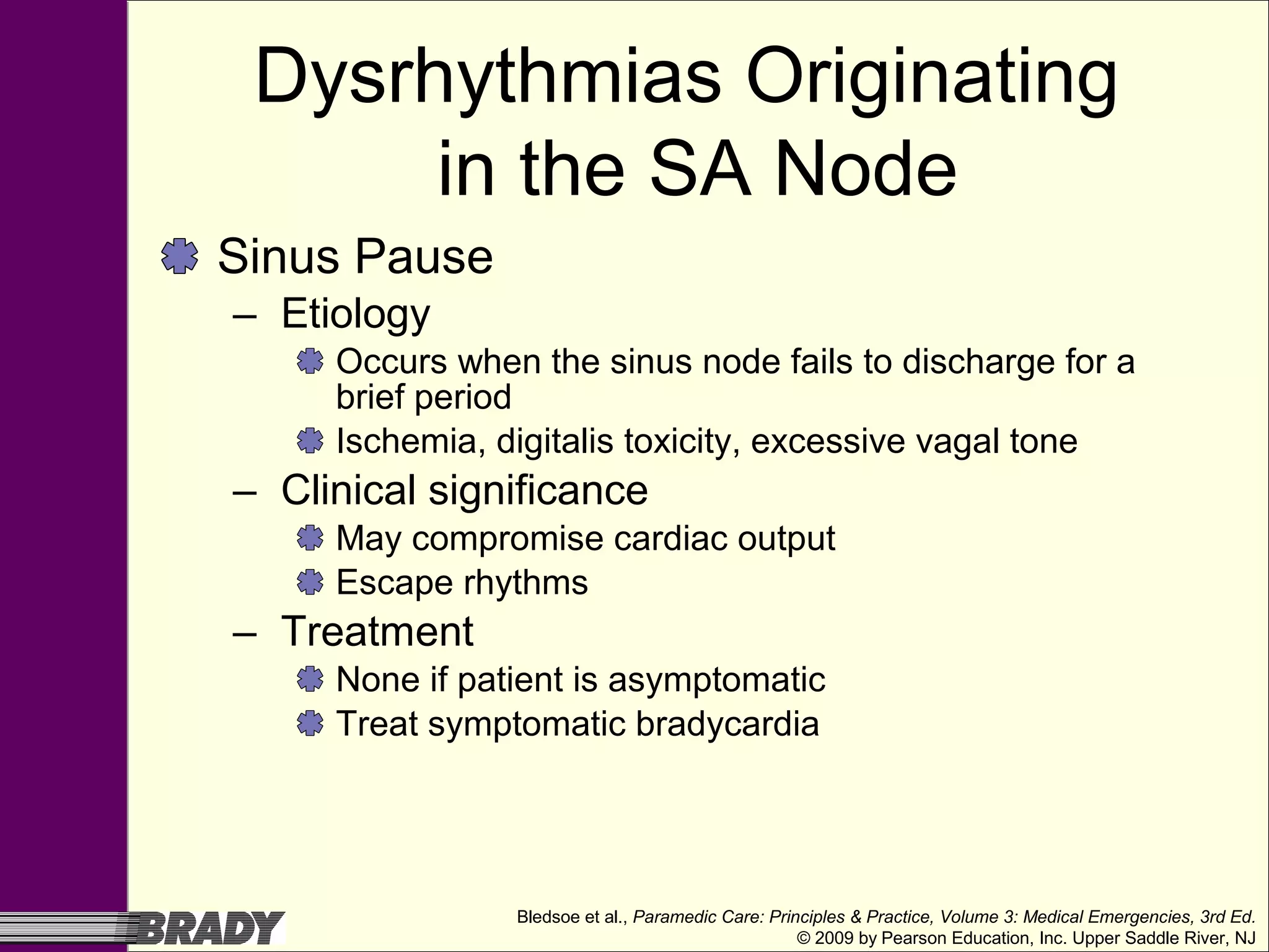 Sa node arrhythmias | PPT