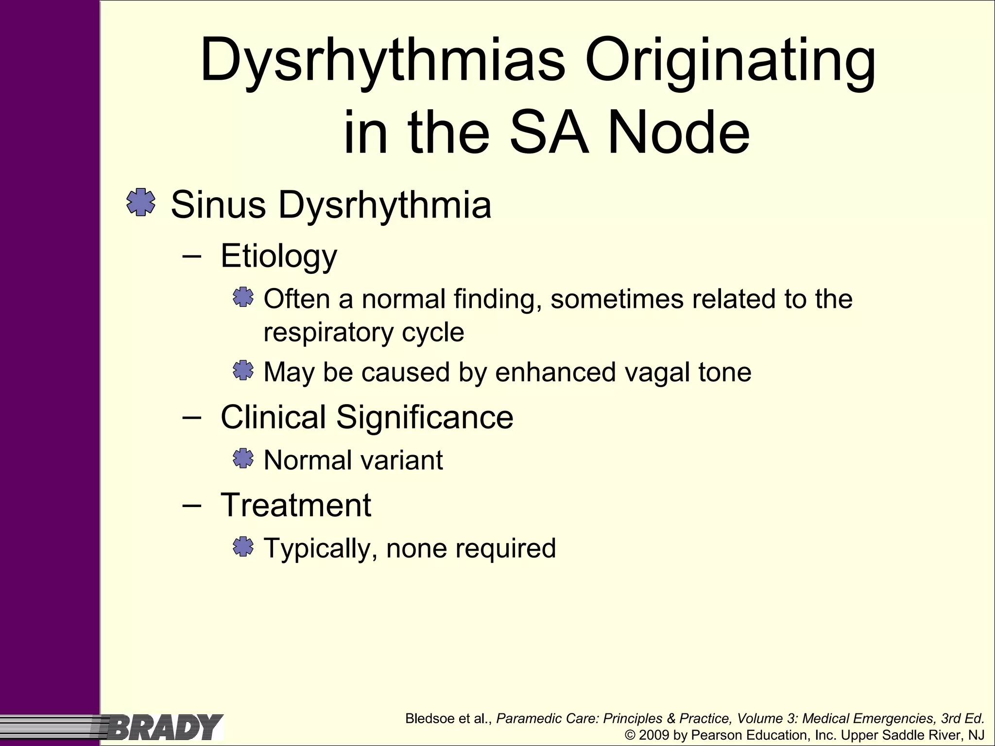 Sa node arrhythmias | PPT