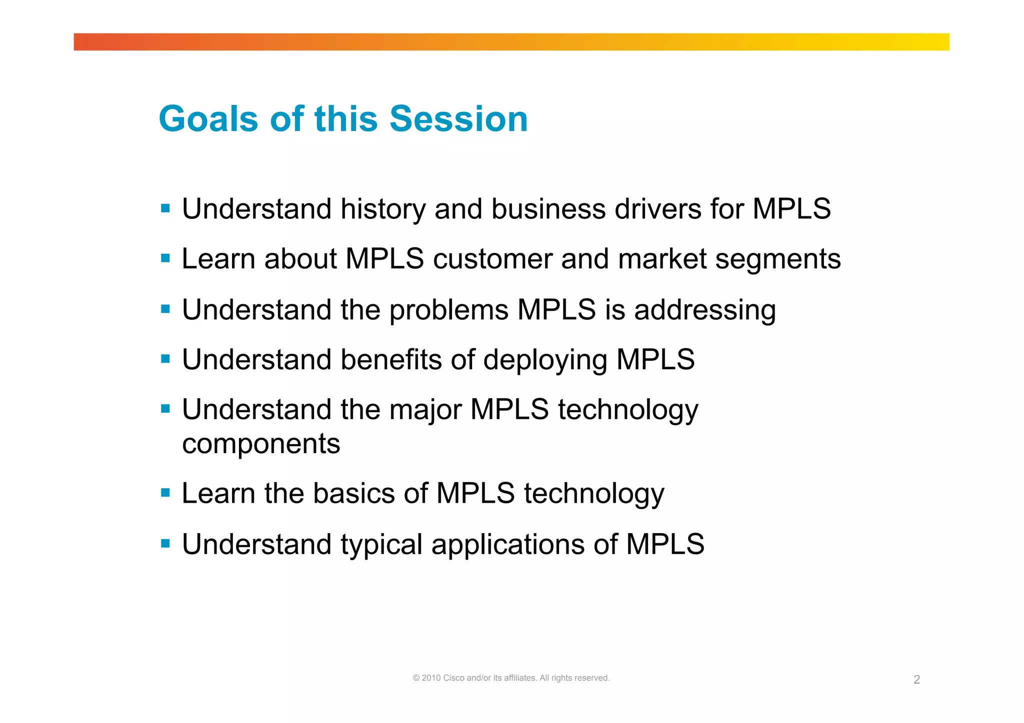 MPLS Presentation | PDF