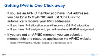 SANOG 39: IPv6 insights | PPT