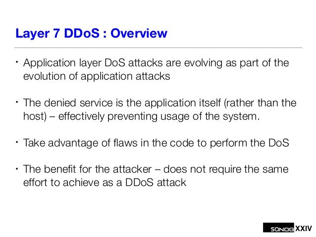 Application Layer Ddos A Practical Approach And Mitigation Techniques