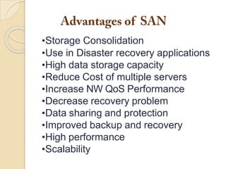 SAN overview.pptx | Computer Networking | Computing