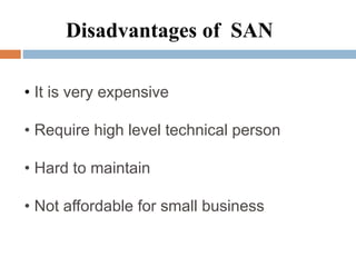 SAN PPT.ppt | Data Storage and Warehousing | Computing