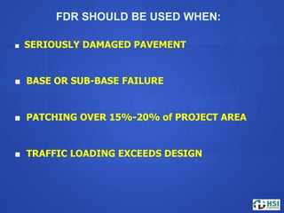 Presentation on Full Depth Rehabilitation | PPTX