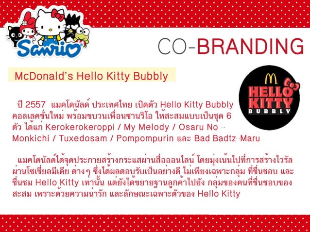 BDC412 Global Brand Communications : Sanrio | PPT