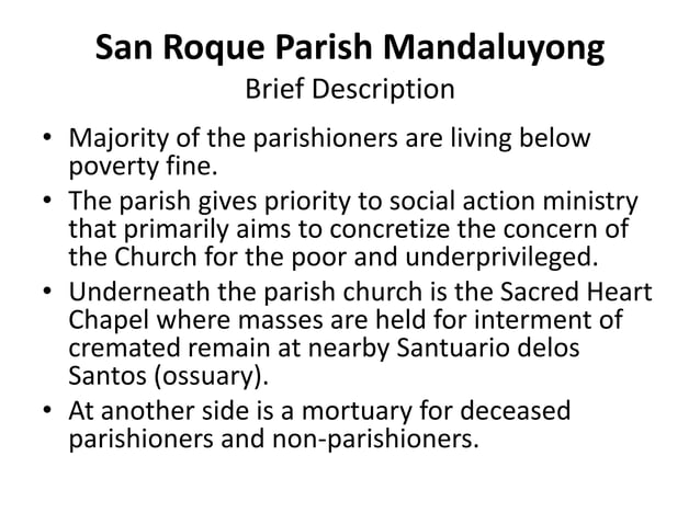 San roque parish mandaluyong | PPT