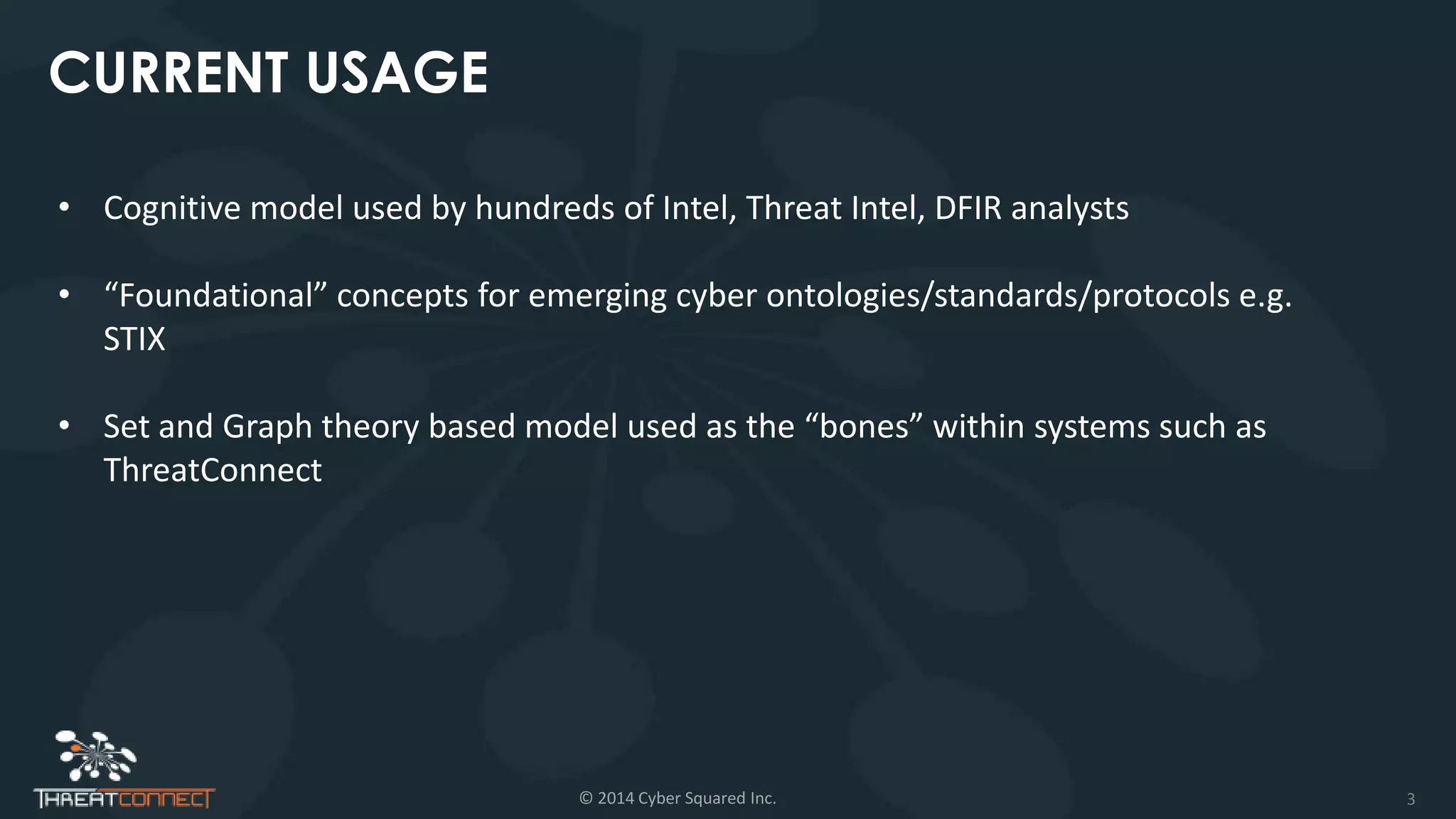 The Diamond Model for Intrusion Analysis - Threat Intelligence | PPTX