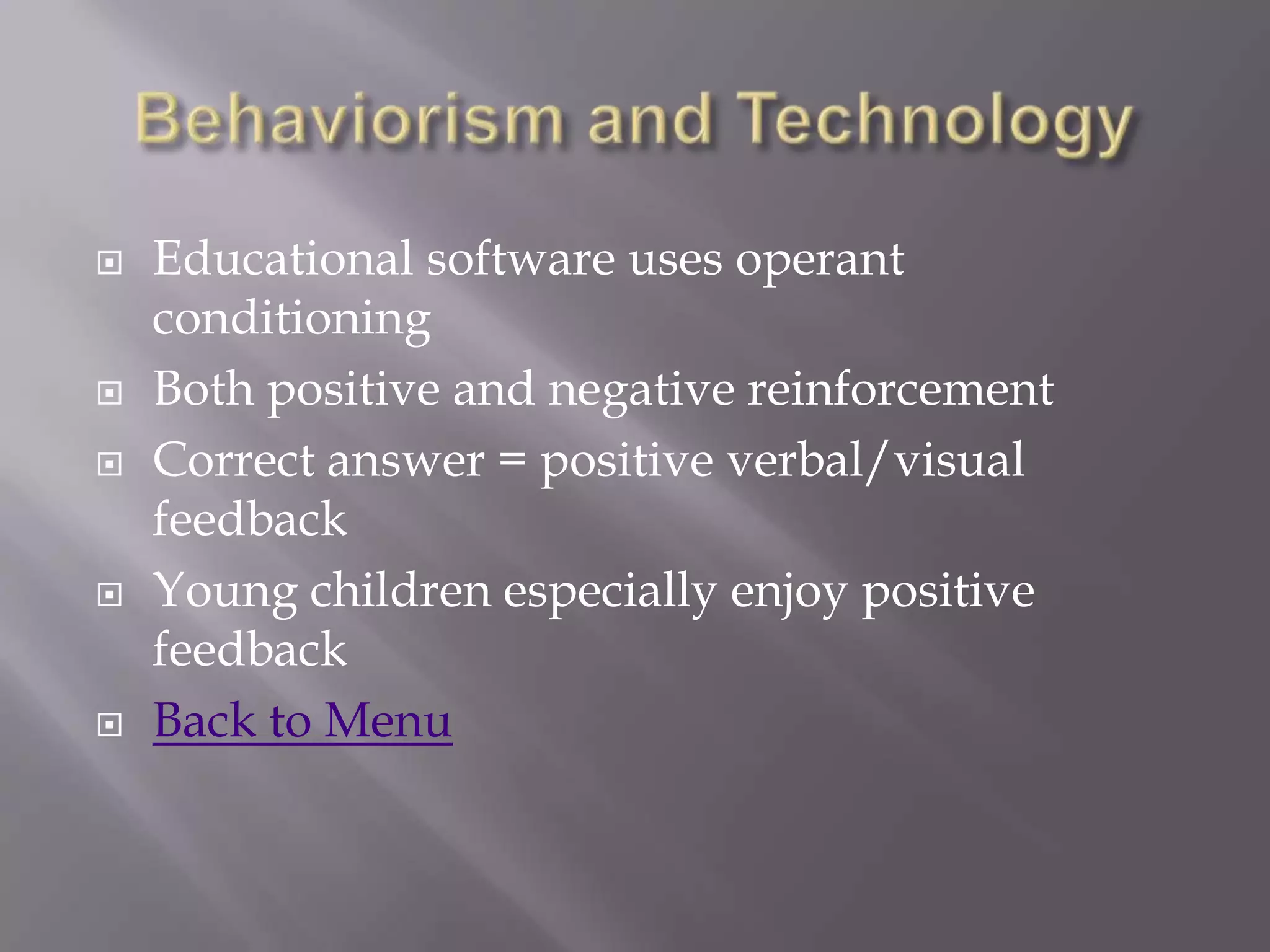 Behaviorism Theory | PPTX