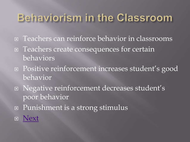 Behaviorism Theory | PPTX