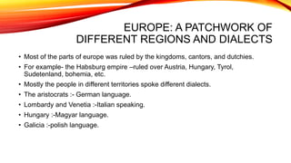 the rise of nationalism in europe | PPTX