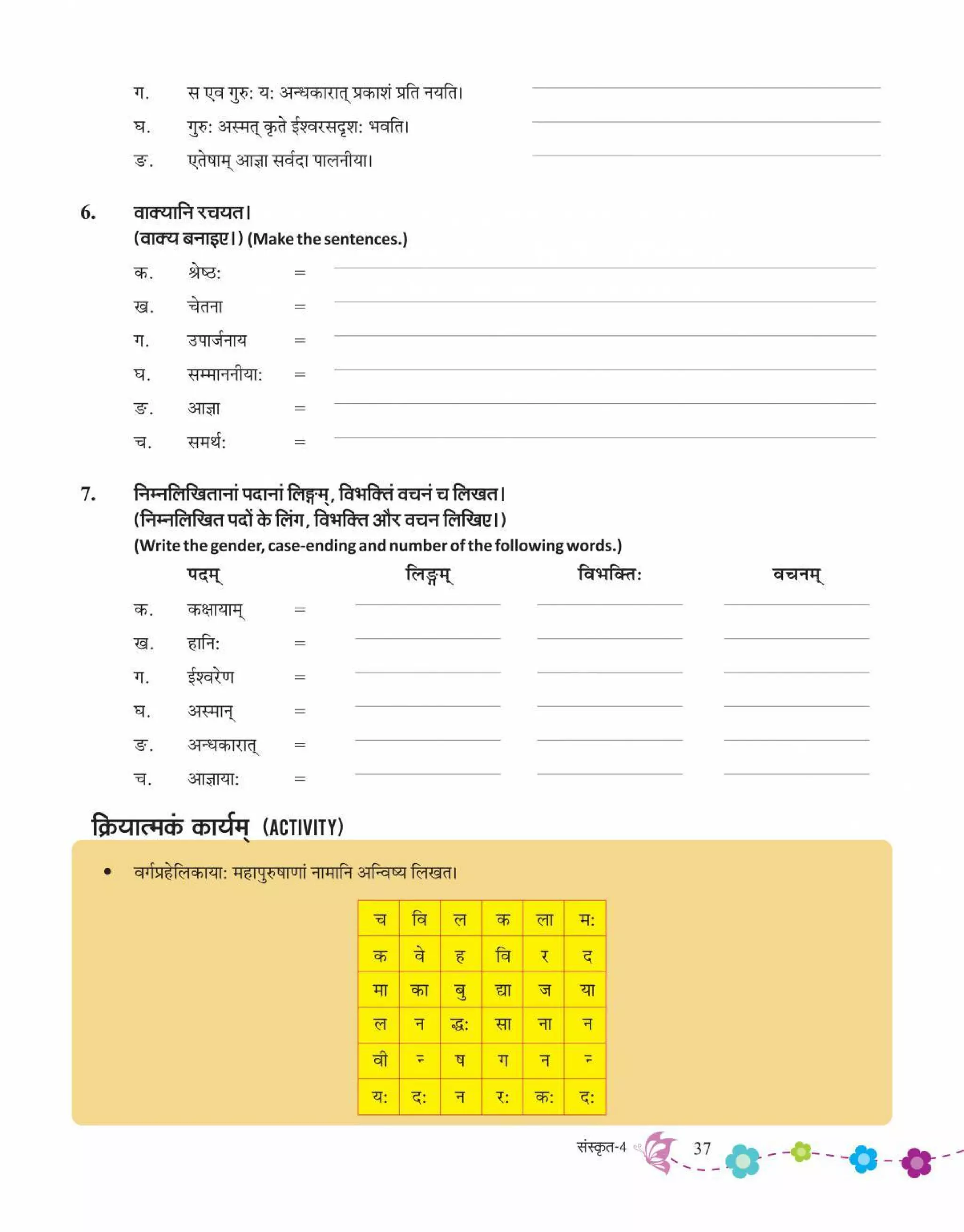 Sanskrit pathmala-4 CLASS - FOURTH | PDF