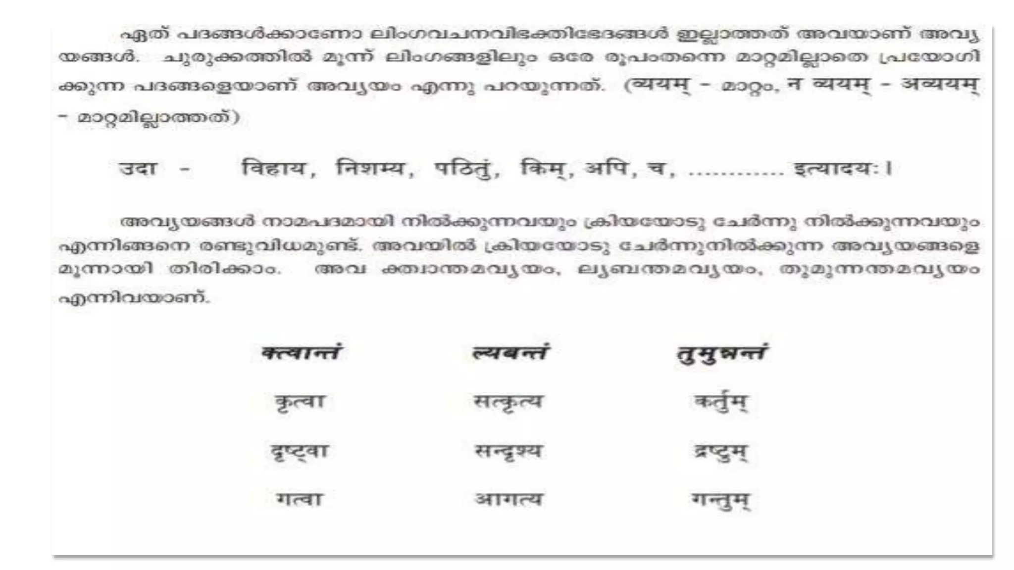 Sanskrit avyayam | PPTX