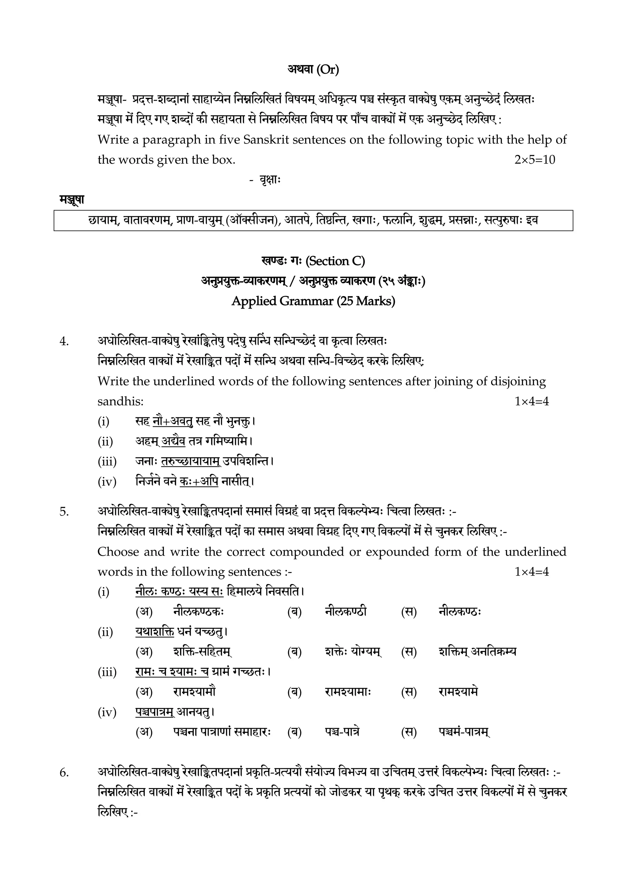 Sanskrit comm sqp18 | PDF