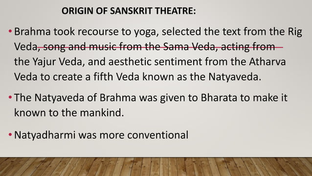 Sanskrit Drama: Understanding Tradition and Structure | PDF