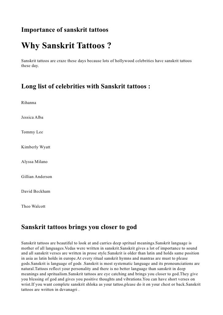 Sanskrit Tattoos Meanings sanskrit-tattoos-meanings