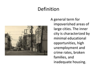 Inner City Problems | ODP
