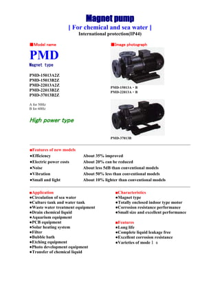 Sanso series-magnet-pump | PDF