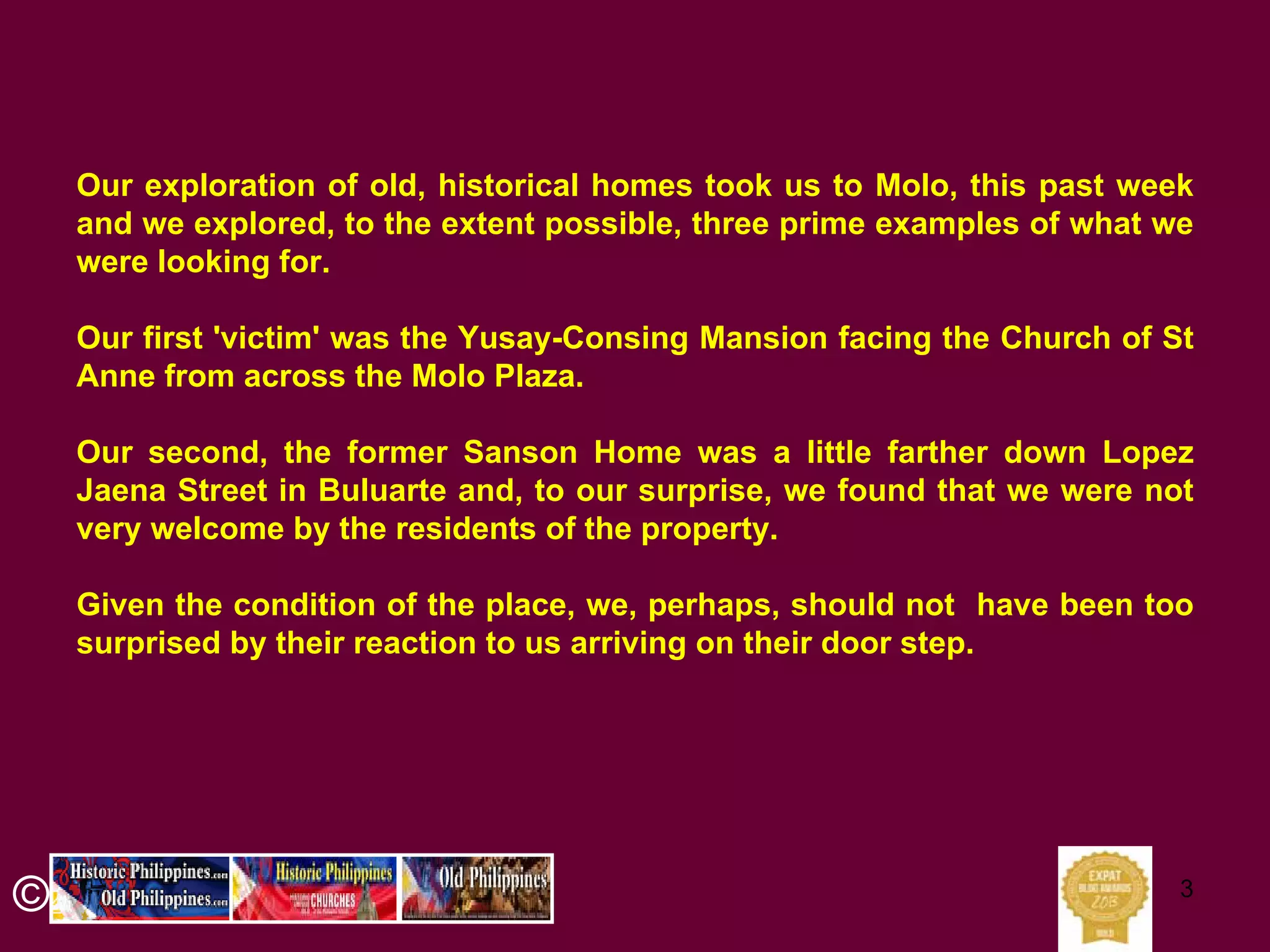 The old, historic and rundown Sanson Mansion in Molo, Iloilo | PDF