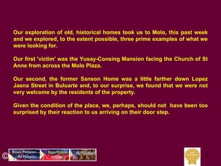 The old, historic and rundown Sanson Mansion in Molo, Iloilo | PDF