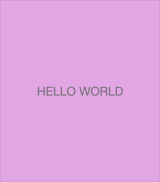 Hello World | PDF