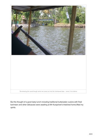 kainakary-a trip through the scenic backwaters of alappuzha | PDF