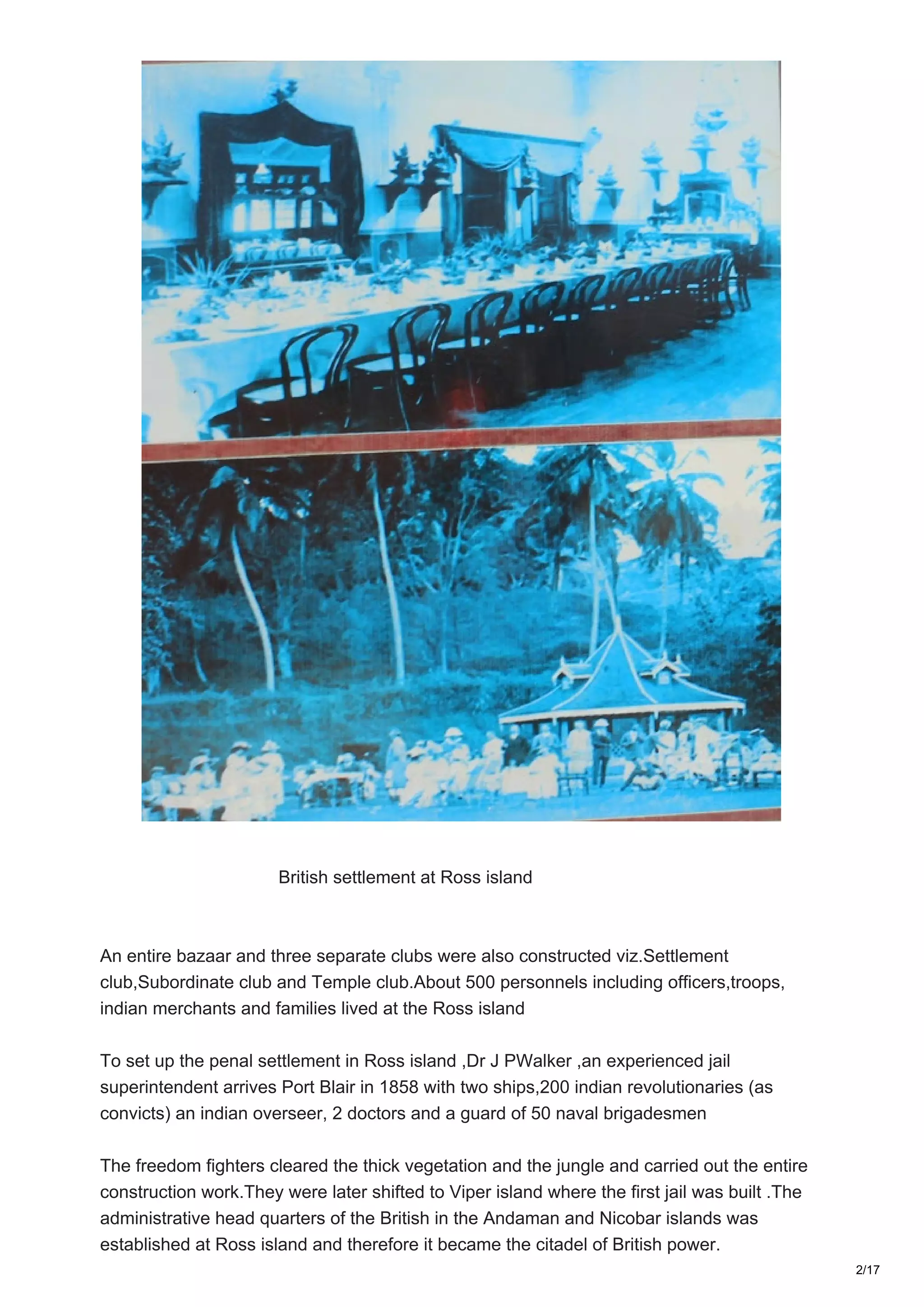 visit to ross island-andaman and nicobar | PDF