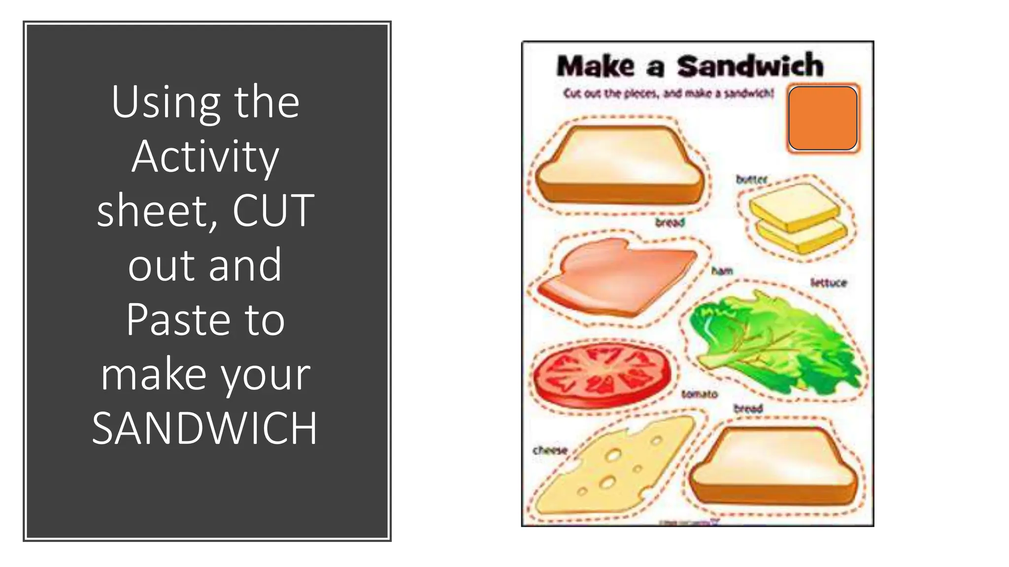 cookery grade 9 quarter 3 sandwich activities | PPTX