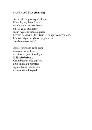 Santa Ageda | DOC