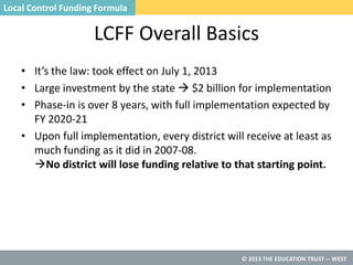 Local Control Funding Formula presentation by The Education Trust ...
