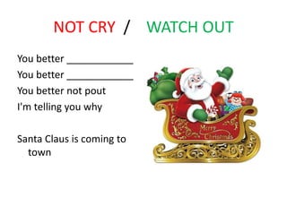 Santa claus is coming to town | PPTX