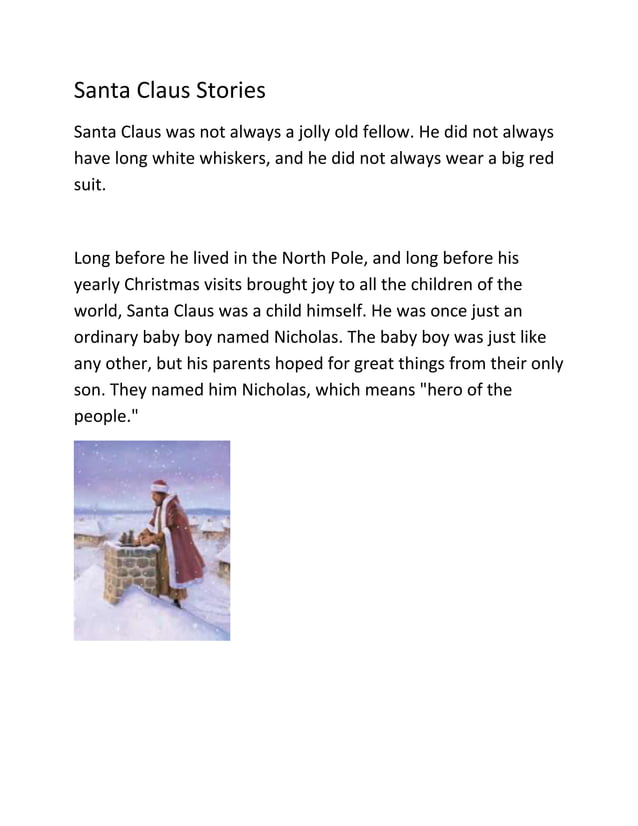 Santa claus stories | PDF