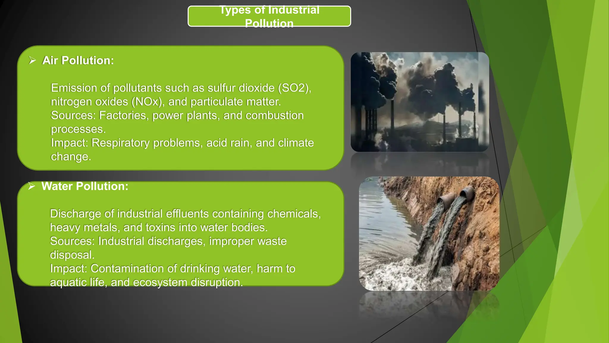 Introduction of Industrial Pollution & its Classifications | PPTX