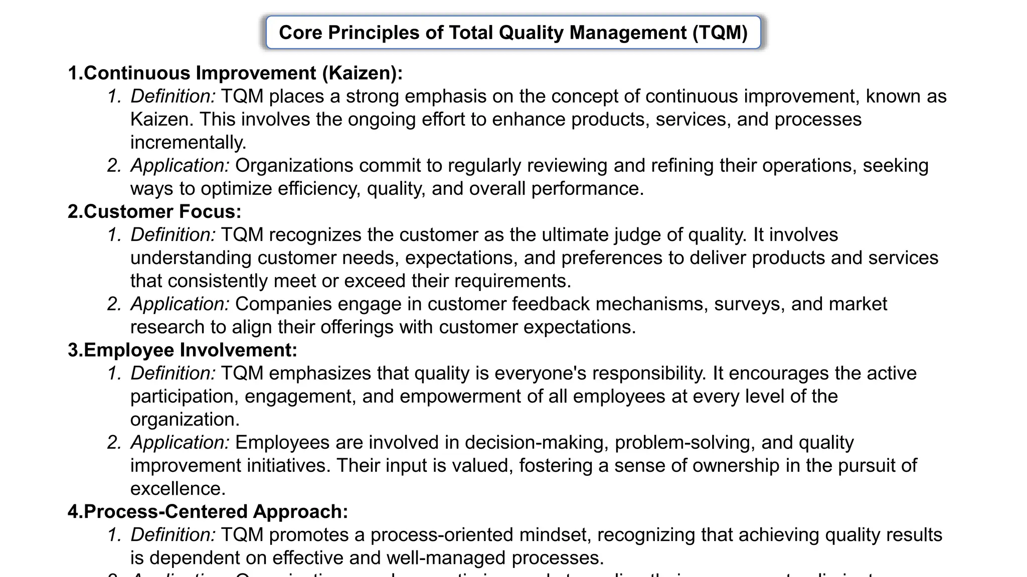 Basic concepts of Total Quality Management | PPTX