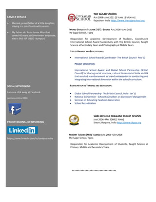 Santanu mitra resume | PDF