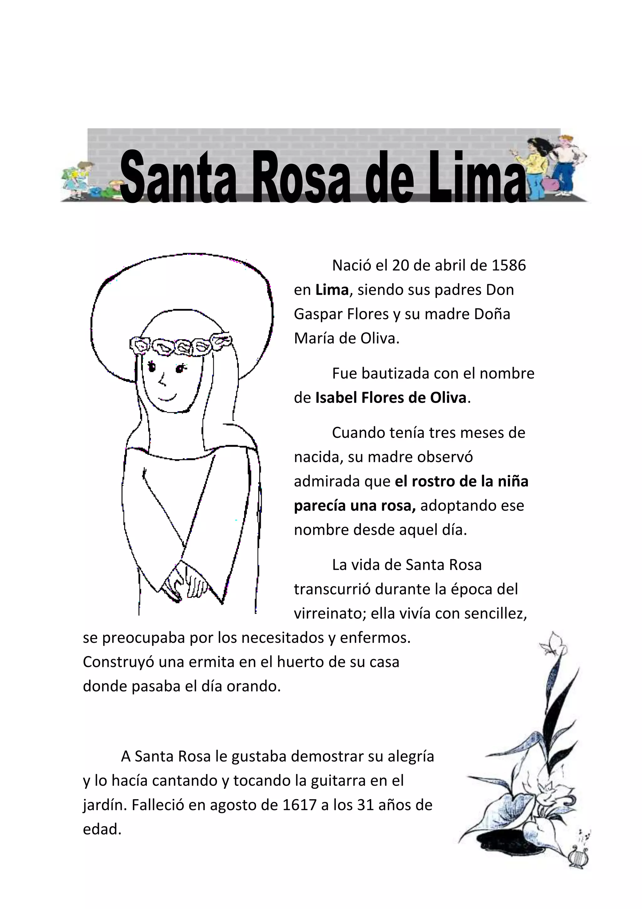 Santa rosa ficha de sesion e aprendizaje | DOCX