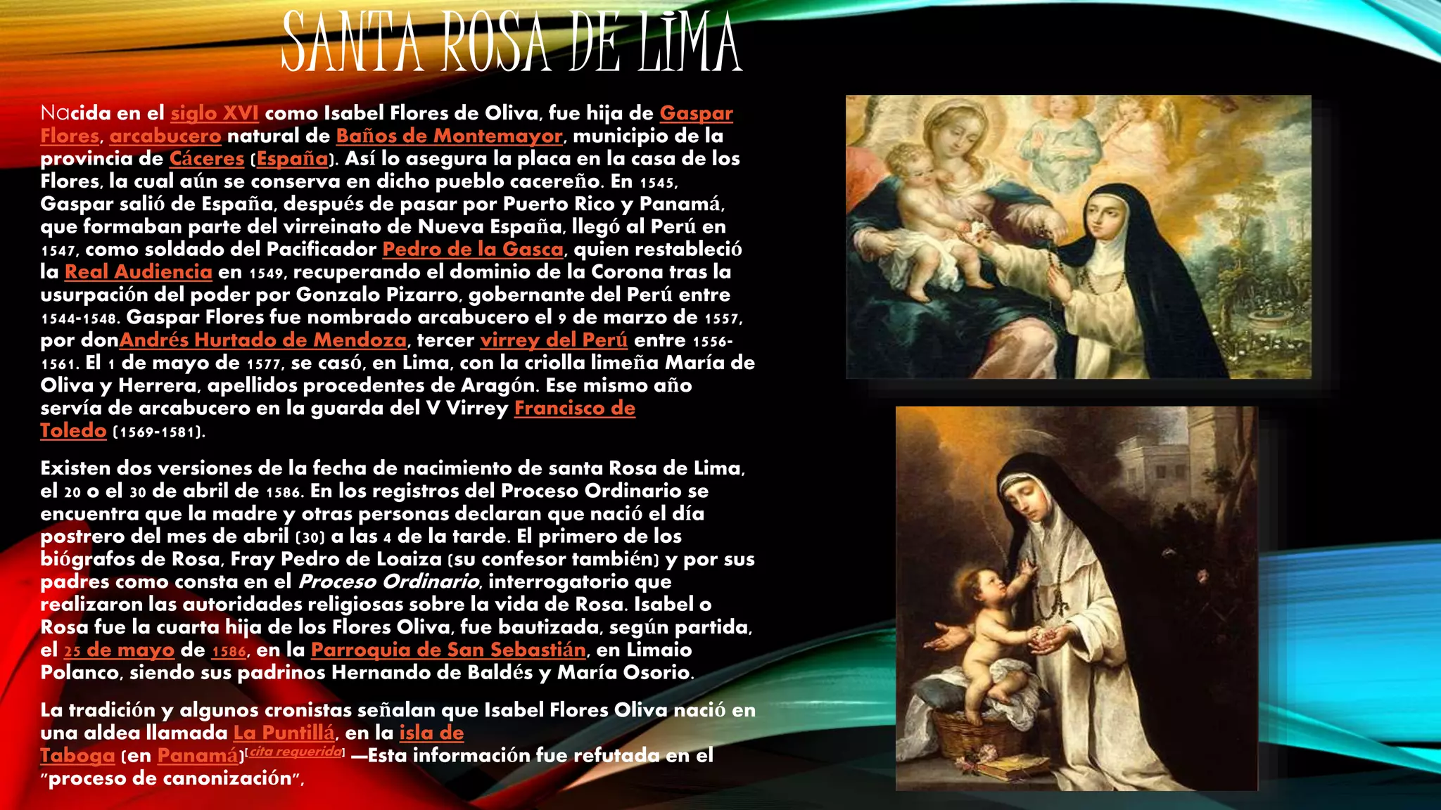 Santa rosa de lima patrona del Perú y américa | PPTX