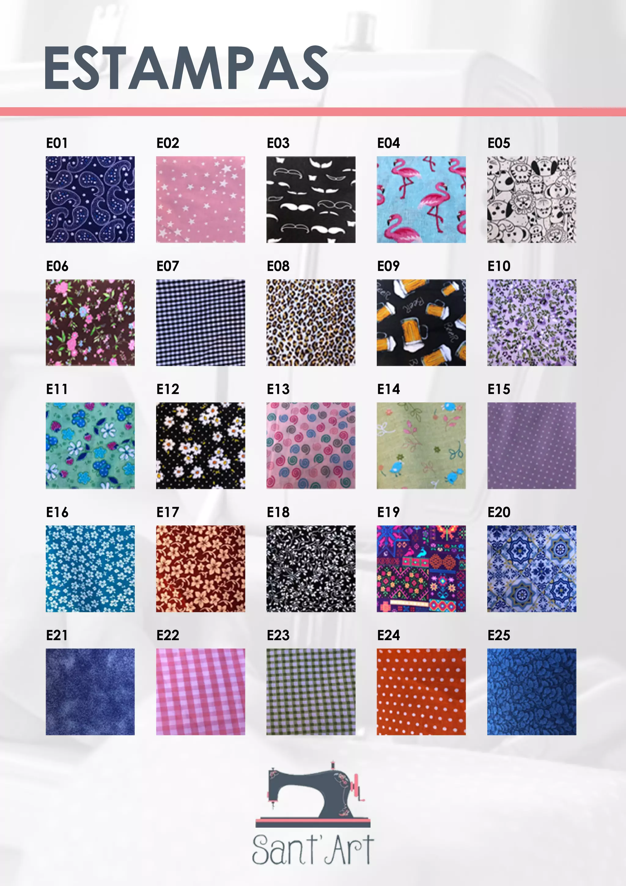 SANTART - CATÁLOGO DE CORES E ESTAMPAS | PDF