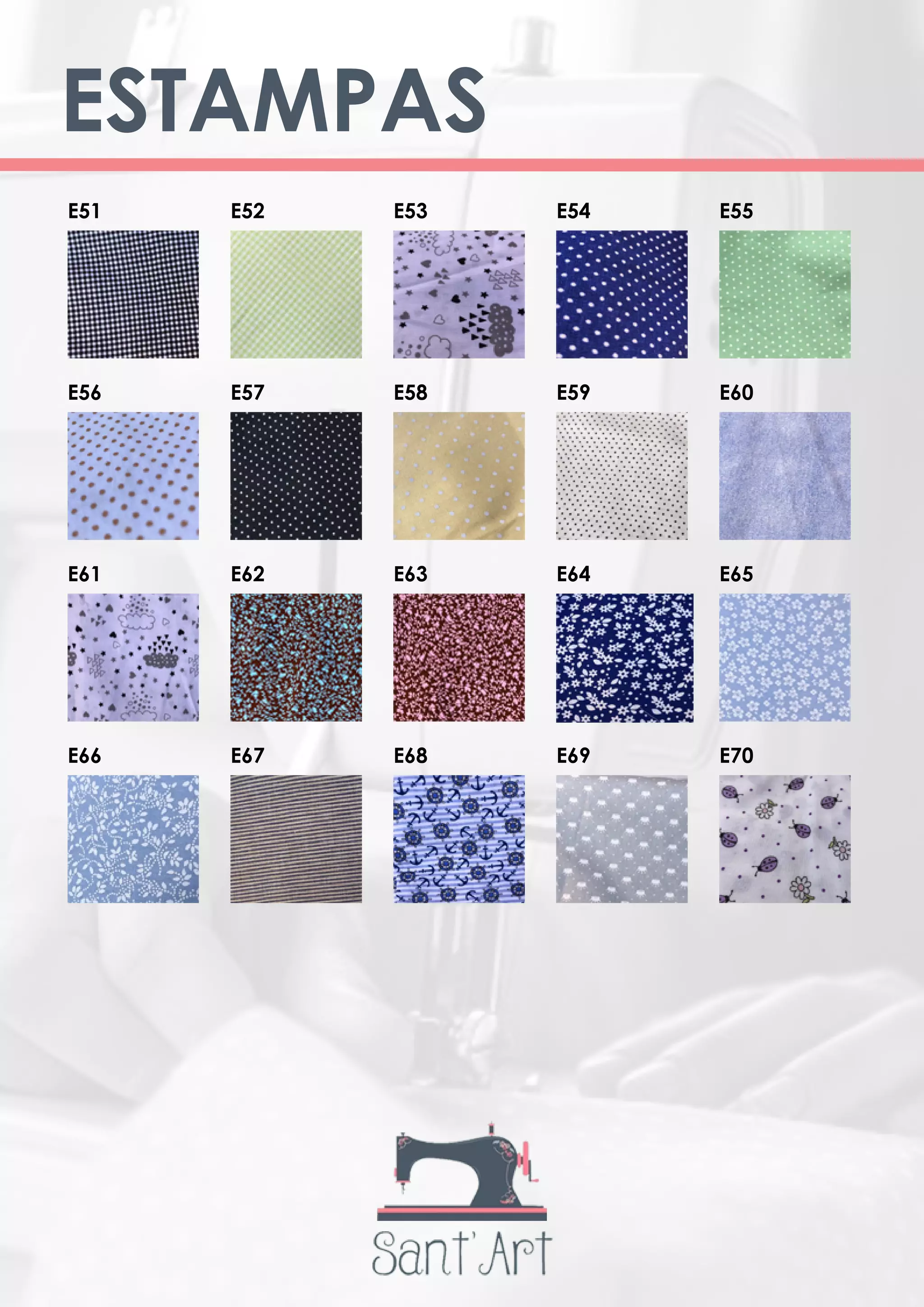 SANTART - CATÁLOGO DE CORES E ESTAMPAS | PDF