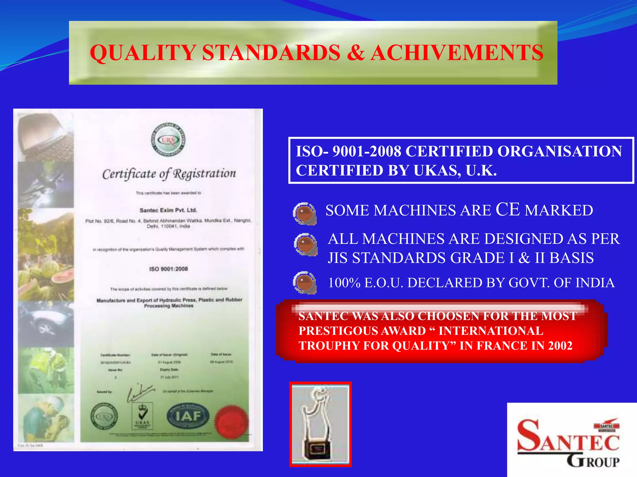 Santec presentation on Heavy Duty Hydraulic presses | PPT