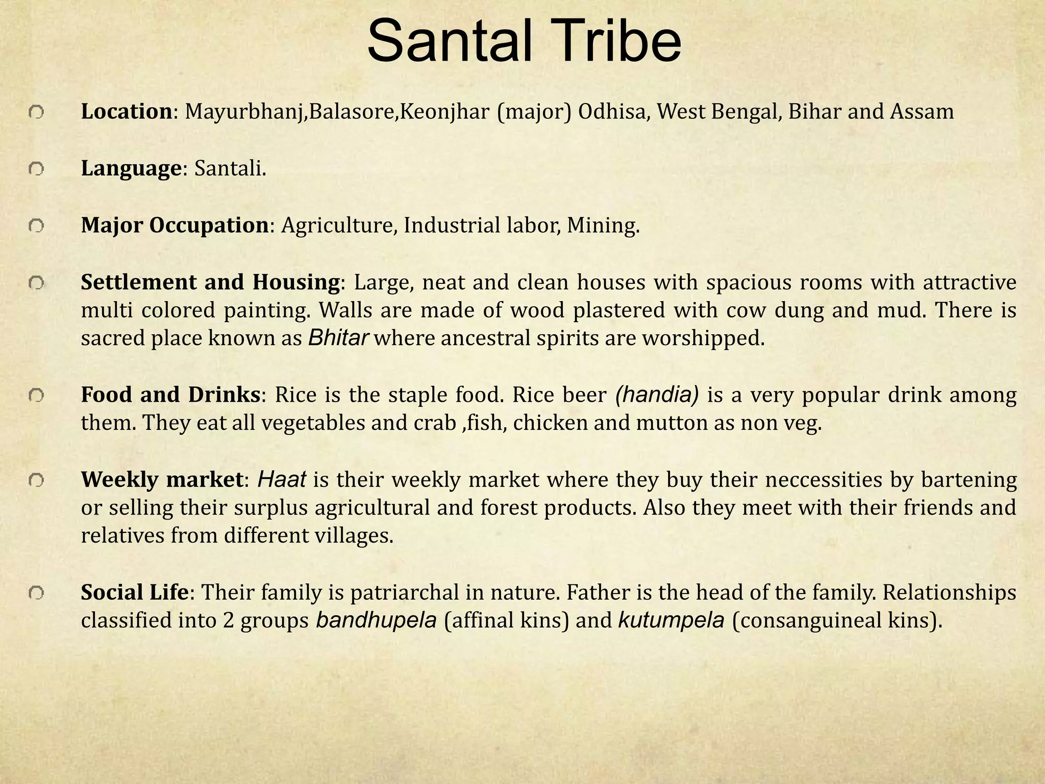 Santal Tribe | PPTX
