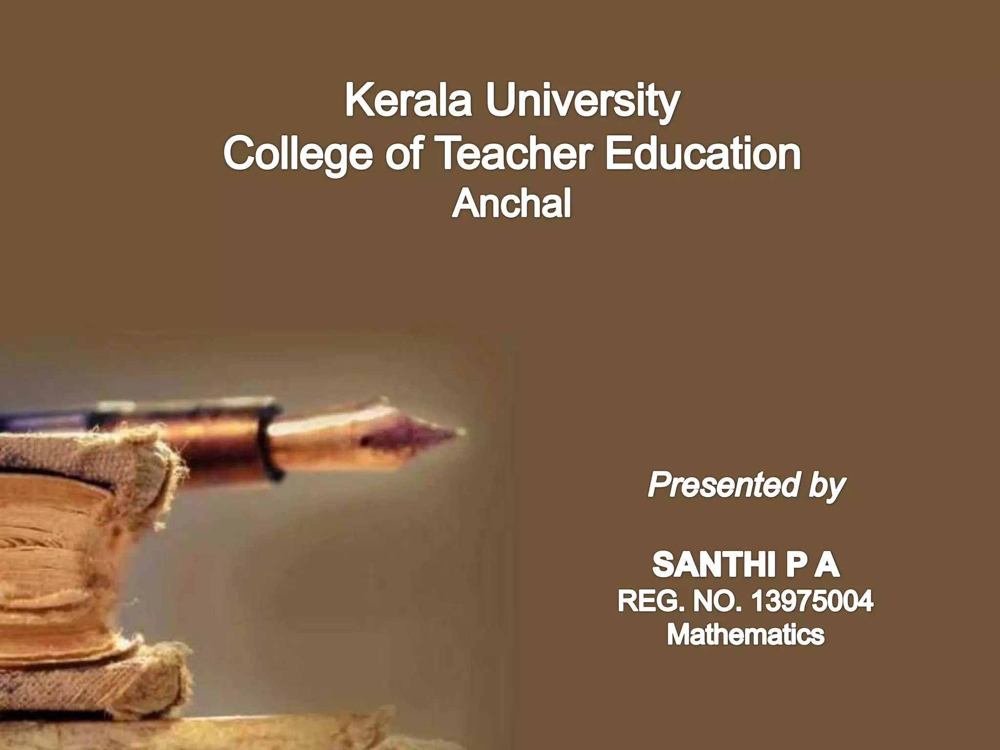 Powerpoint Presentation _ Santhi PA | PPTX