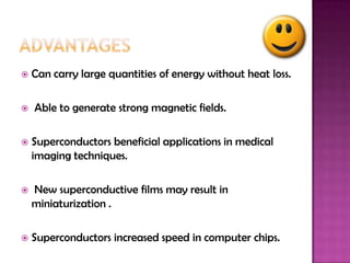 superconductivity and its applications | PPT
